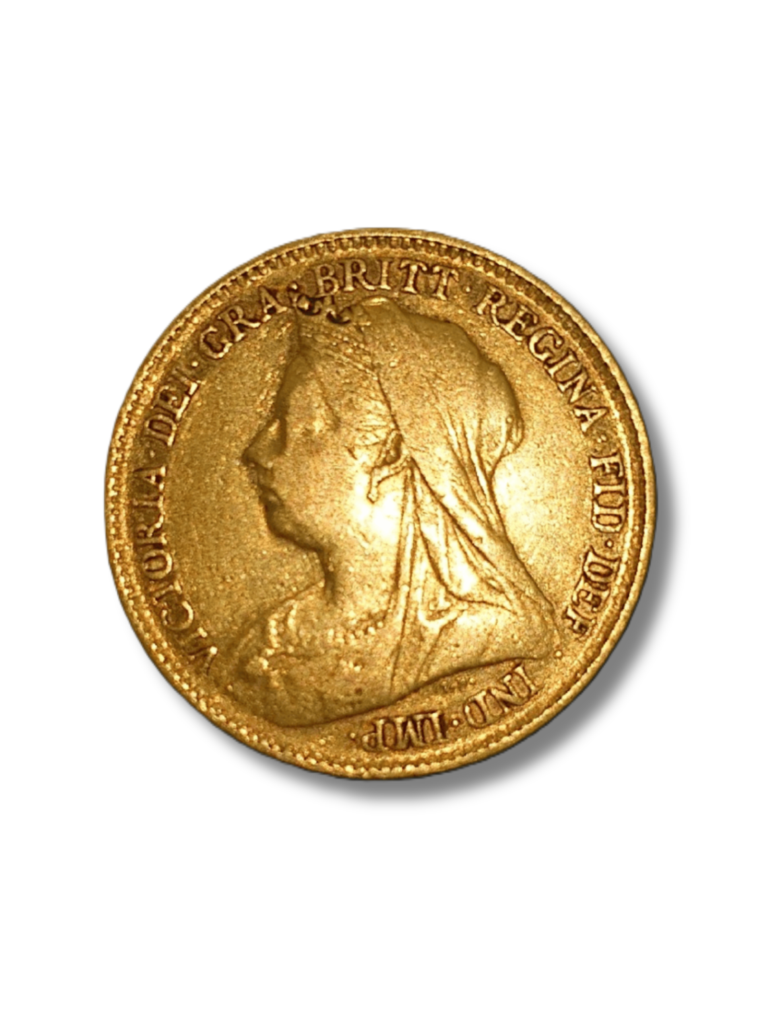 Buy 1897 Queen Victoria Veiled Head St George Sydney Mint Gold Half ...